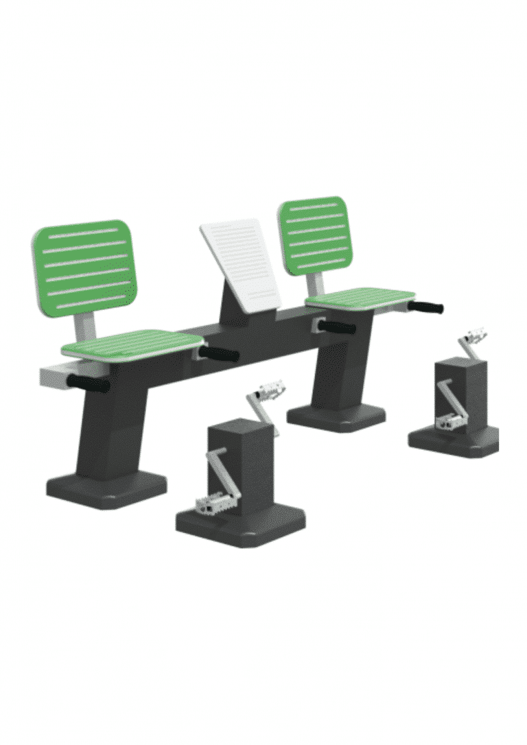 Banco con pedales parque BIOSALUDABLE