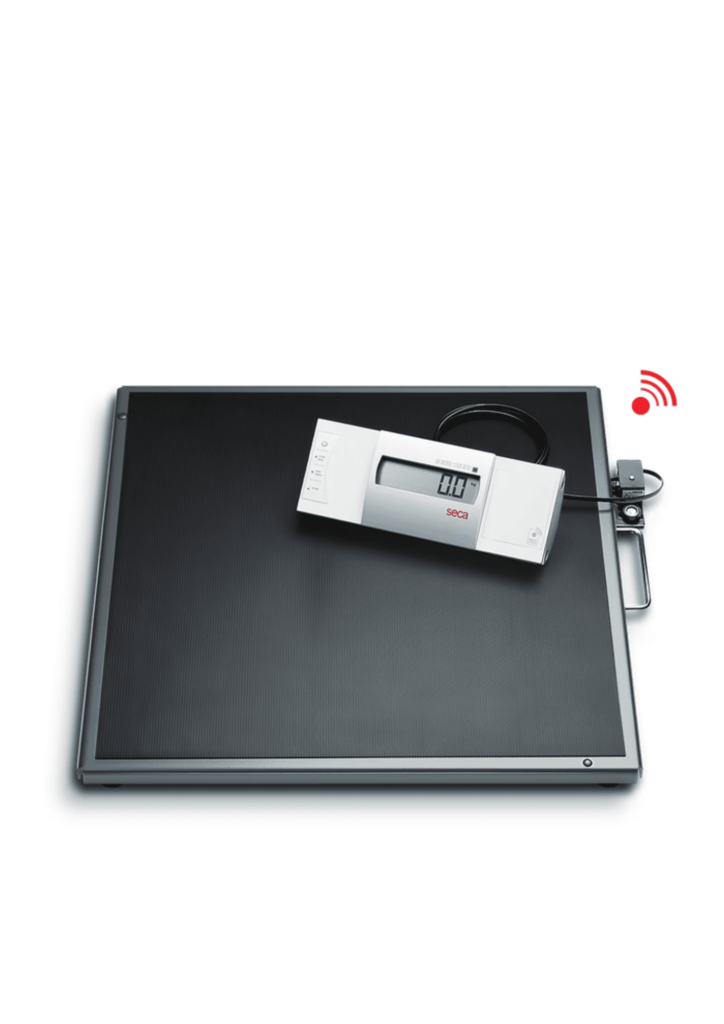 SECA635 Báscula de piso con plataforma para pacientes adiposos